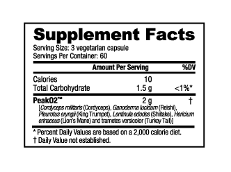 PeakO2 180 Capsules – Inspyr Nutrition